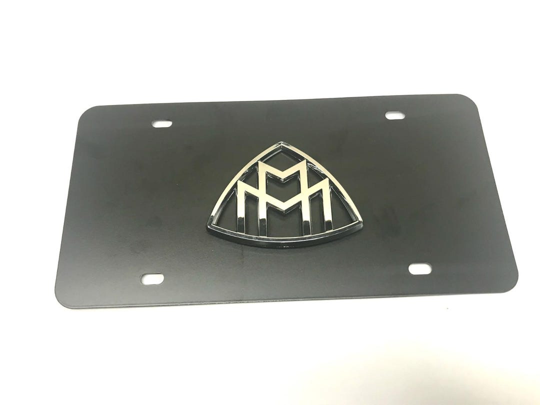 Customized 3D Maybach Emblem License Plate Tag - Etsy