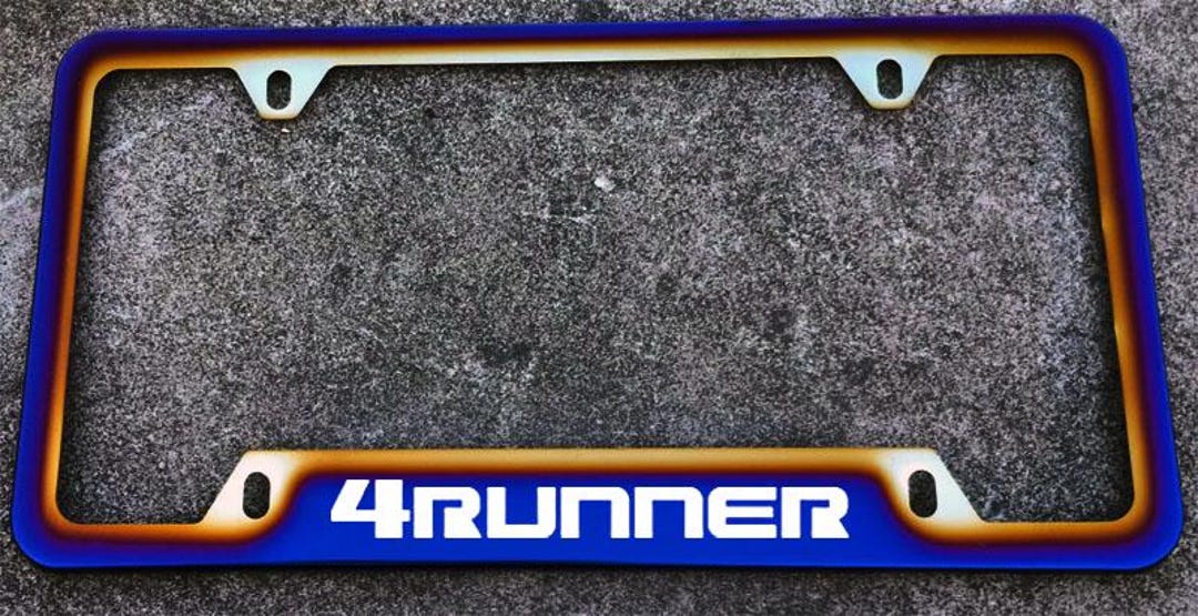 Blue Burnt 4 Runner Tundra License Plate Frame Cover - Etsy