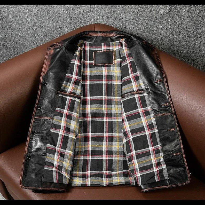 Handmade Retro Tea Core Horse Leather Biker Jacket - Etsy