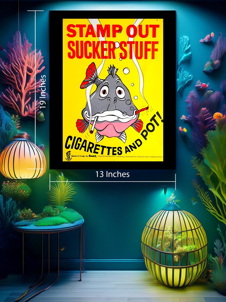Anti-drug Propaganda Marijuana Poster Stamp Out Sucker Stuff, FREE 8.5 ...