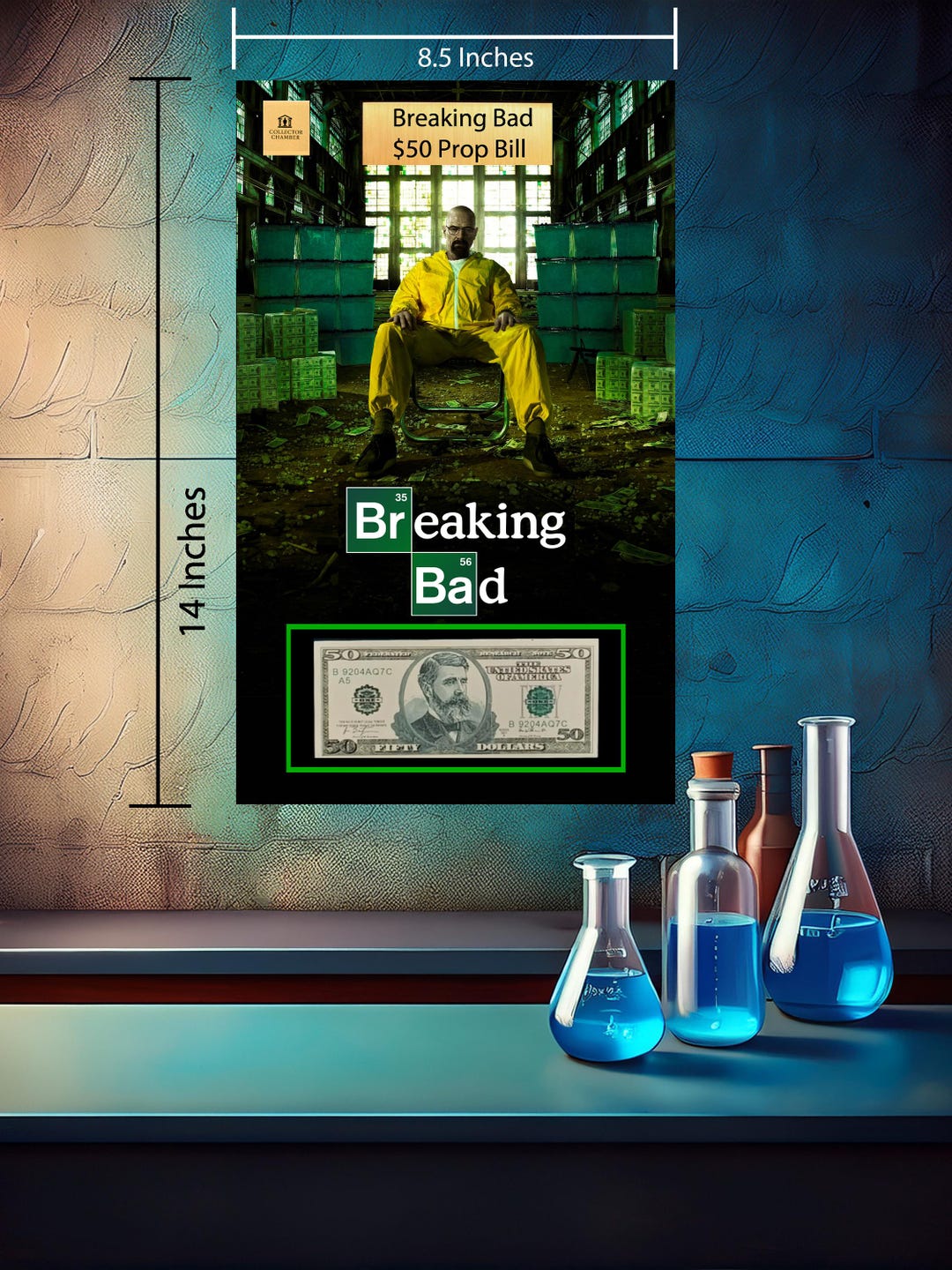 Breaking Bad Screen-used Prop Bill Framed 8.5"x14" Display, RARE, COA ...