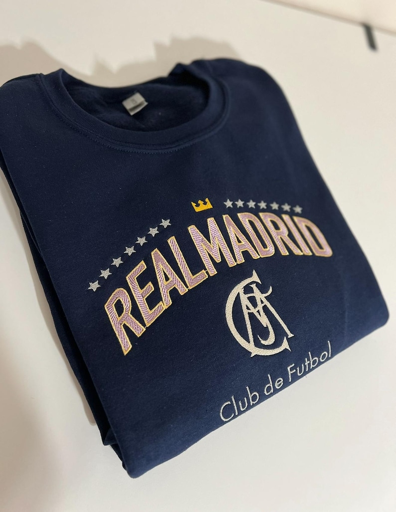 Real Madrid "club De Futbol" Sweater - Etsy
