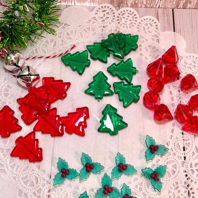 Christmas Tree Beads - Etsy