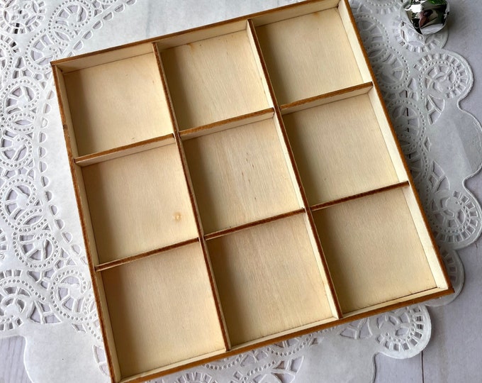 Small Wooden Shadow Box Blanks Tim Holtz Inspired Christmas Decor 9 ...