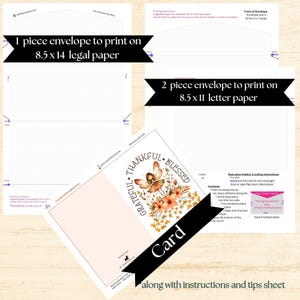 Printable Fall Card Fairy Grateful Thankful Blessed Autumn Flower Fairy ...