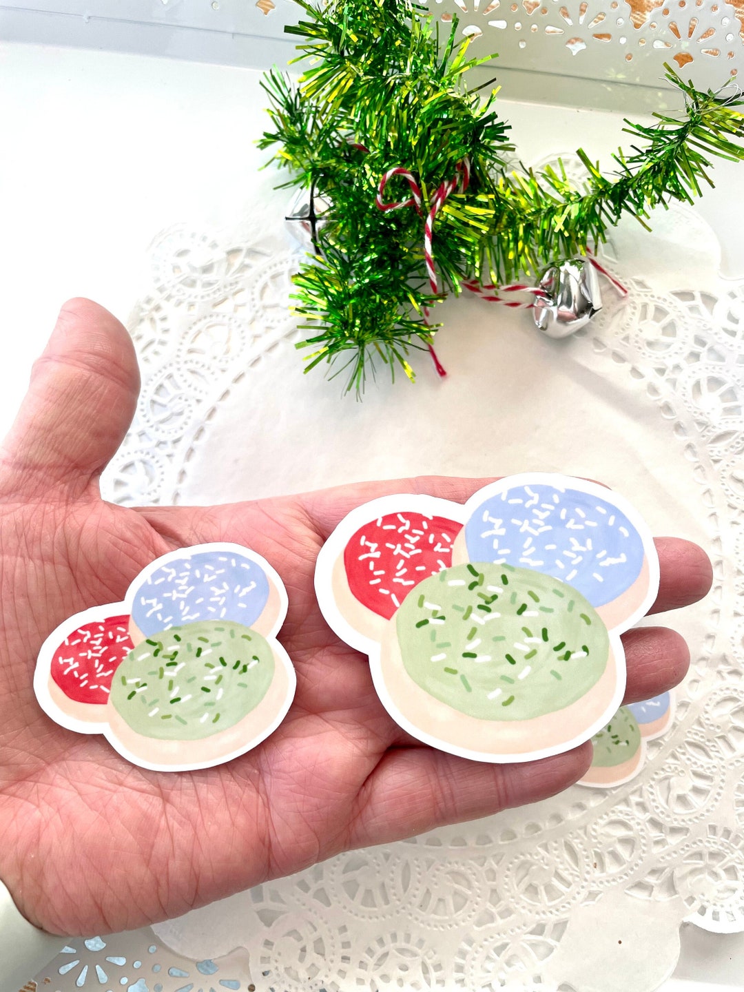 Sugar Cookie Stickers Waterproof Laptop Sticker Christmas Winter ...