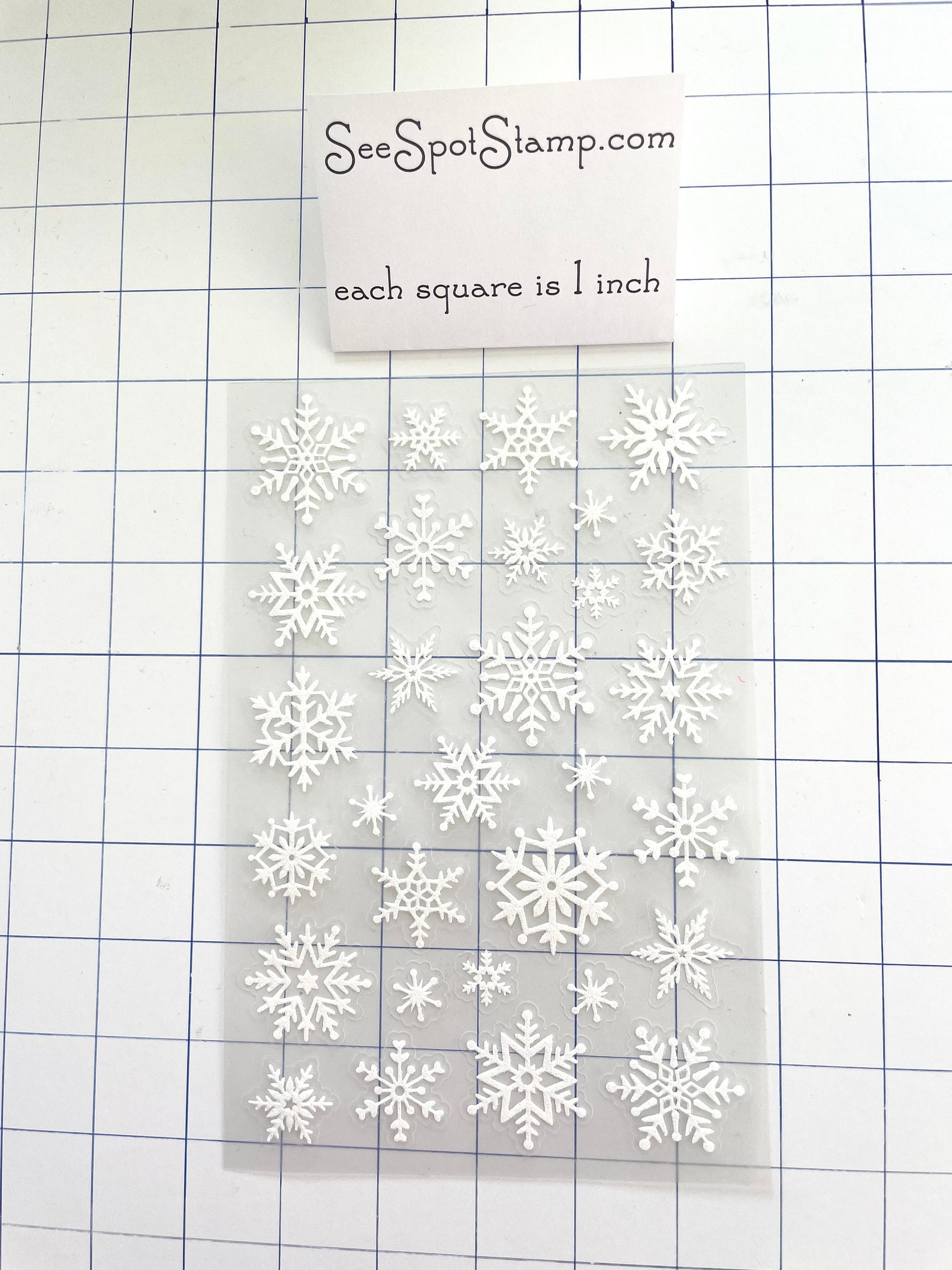 Snowflake Stickers White Glitter on Transparent Background - Etsy