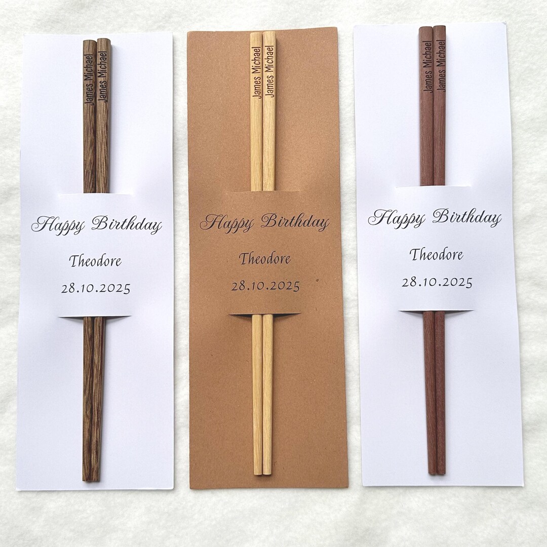 10-300 Personalized Chopsticks Includ Cardstock, Wedding Favor ...