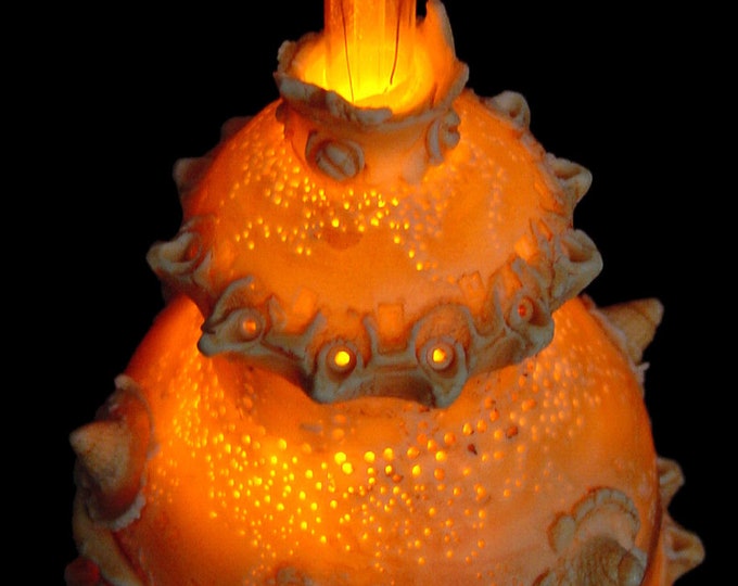 Spindle Translucent Porcelain LED Lamp - Etsy