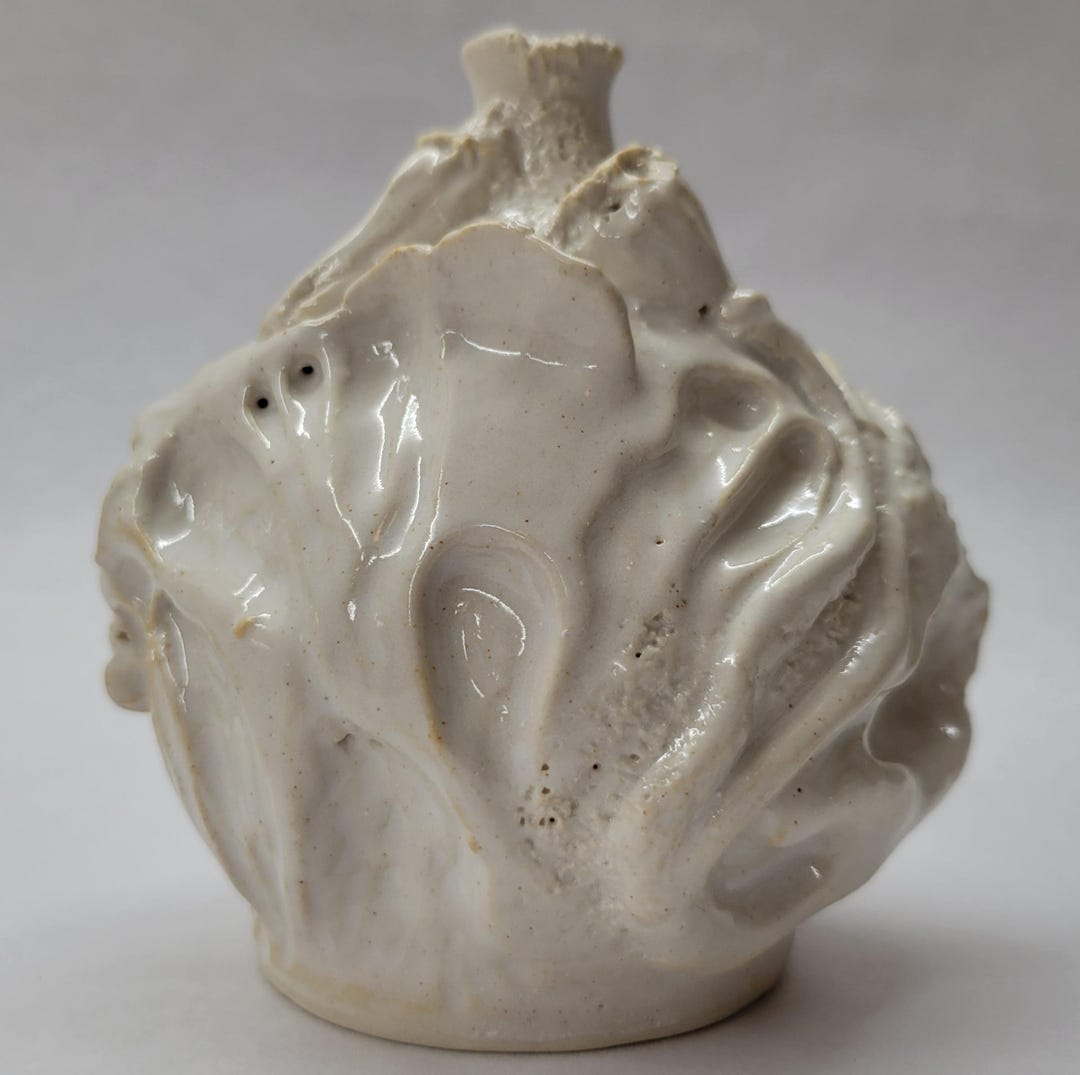 Bioorganic Porcelain Bud Vase With Poppy Pods - Etsy