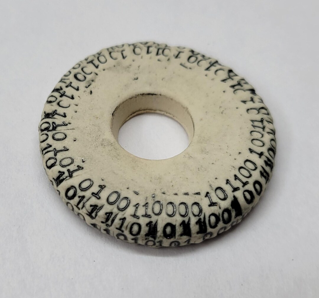 Binary 45mm Porcelain Bead - Etsy