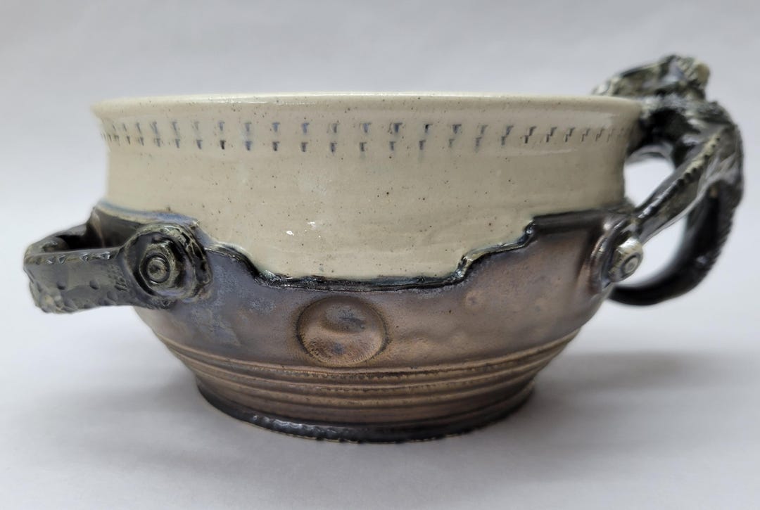 Piston Mug With Bronze Glaze - Etsy