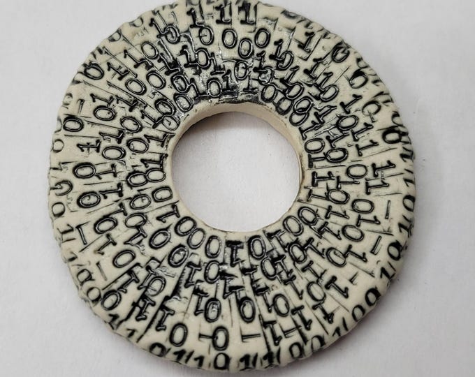 Binary 47mm Porcelain Bead - Etsy