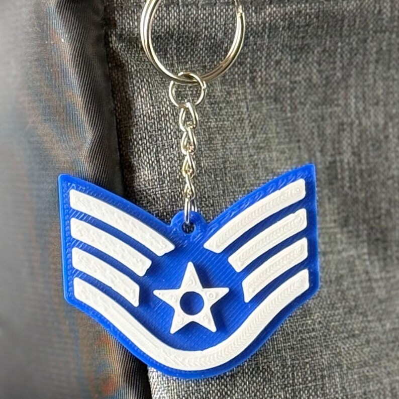 Ssgt Keychain, Personalized USAF Staff Sergeant Keychain, Airforce ...