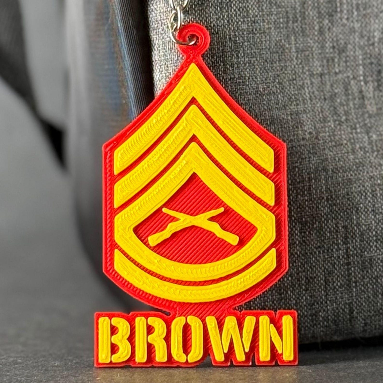 Personalized USMC Gunnery Sergeant Keychain, Marines PCS Gifts, Gysgt ...
