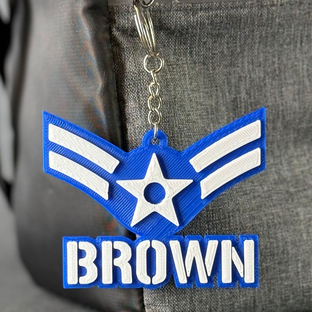 USAF A1C Rank Keychain, A1C Keychain, Personalized USAF Airman First ...