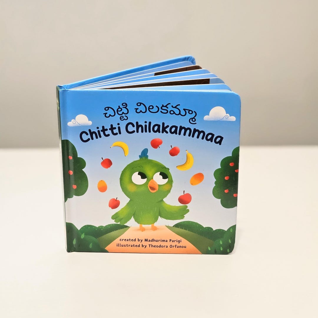 Chitti Chilakammaa | Telugu-english Bilingual Board Book for Babies ...