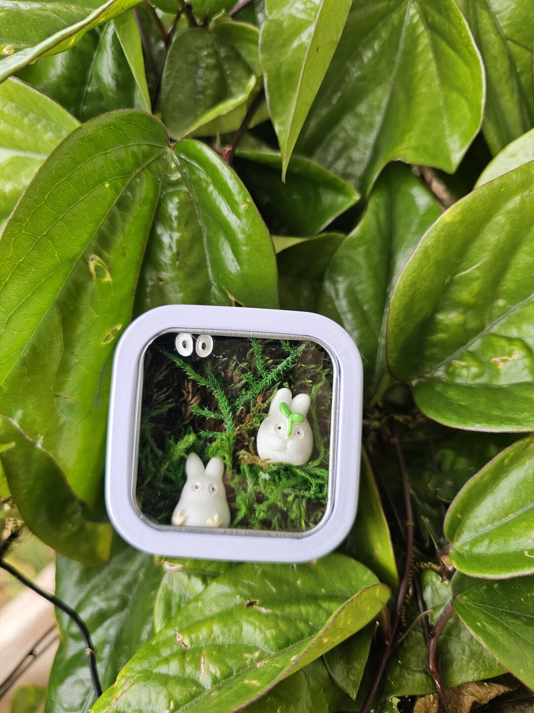 Whimsical Moss Terrarium Magnet Tin With Figures - Etsy