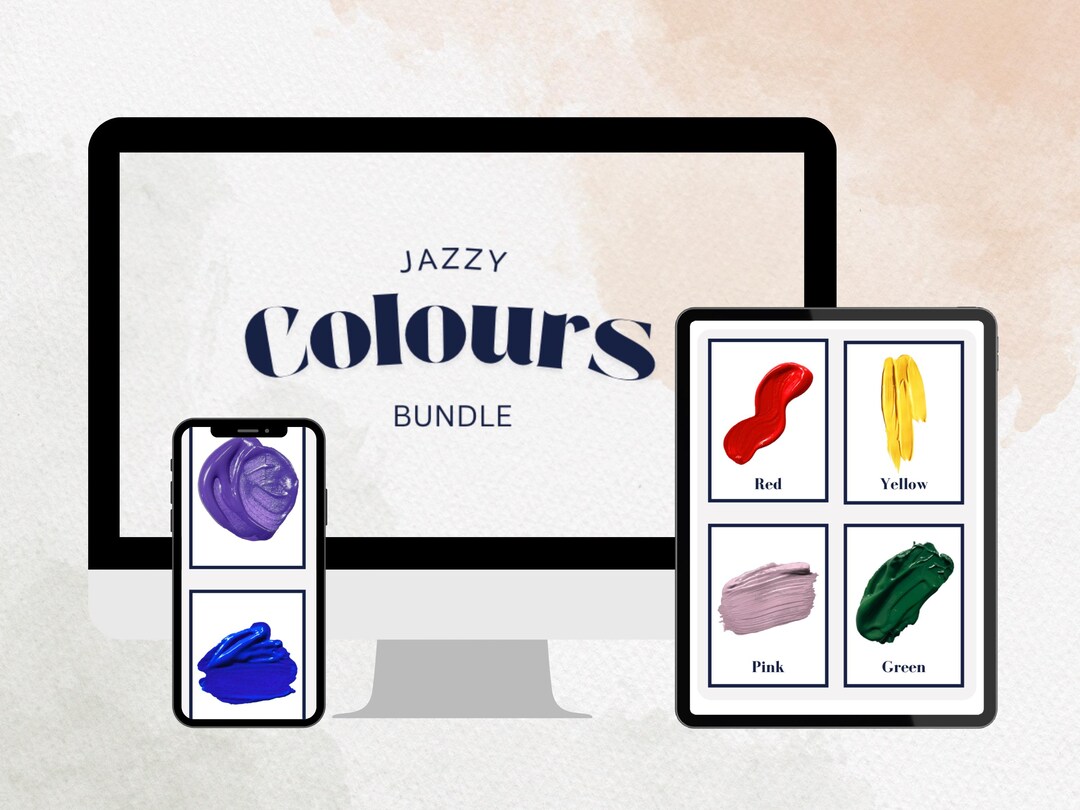Colours Cards Bundle - Etsy