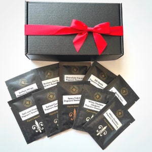 Mini Spice Sampler 10 Gourmet Popcorn Seasonings in Single Serve Packs ...