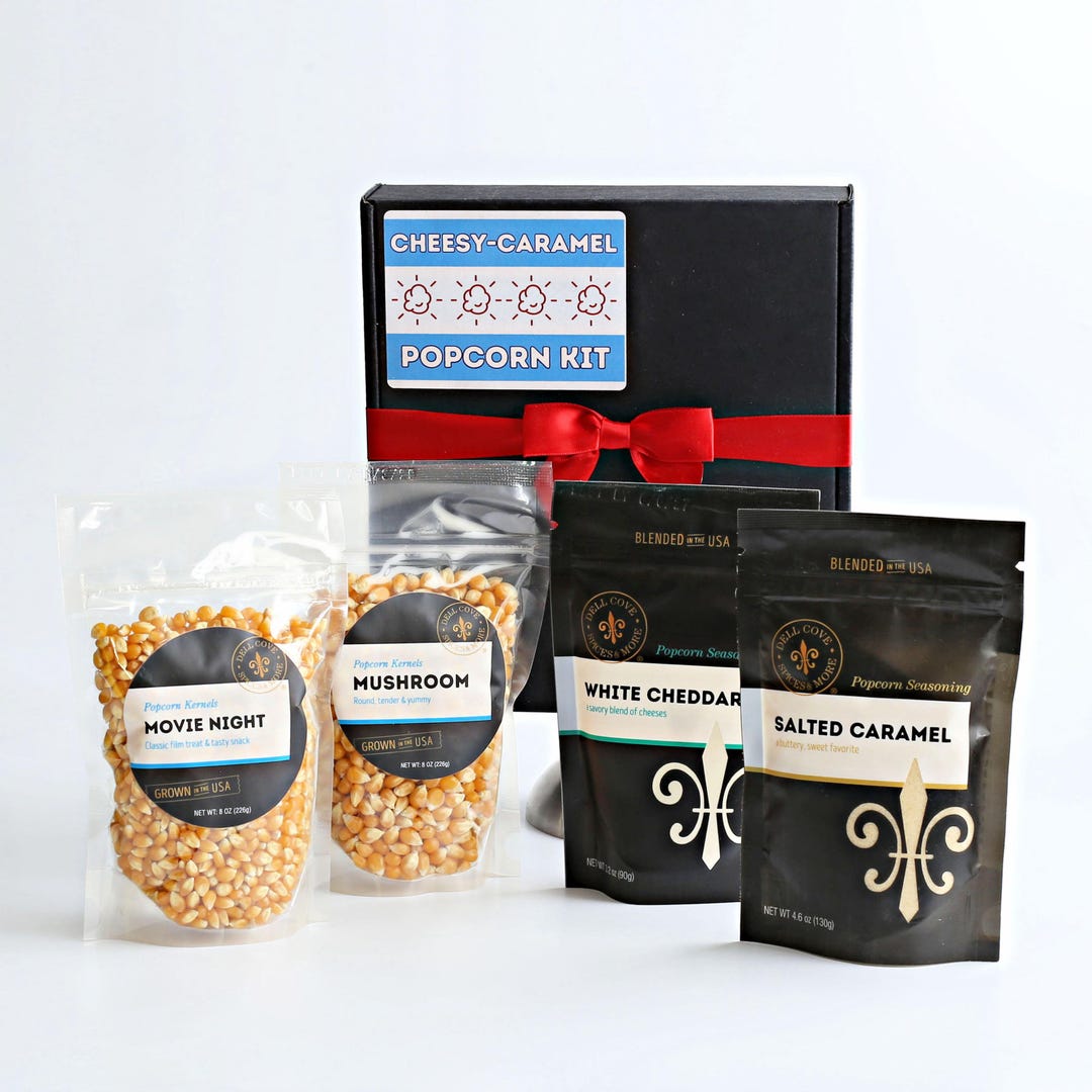 Chicago Style Popcorn Kit - Cheesy Caramel Popcorn Mix for DIY Windy ...