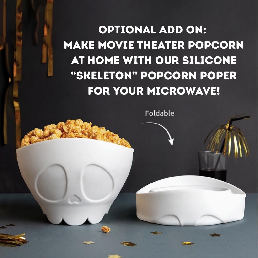 Scary Movie Popcorn Kit: Bloody Red Kernels + Gourmet Seasonings ...