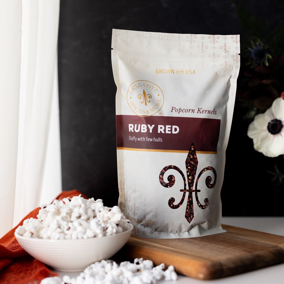 Ruby Red Popcorn - Gourmet Red Popcorn Kernels - Bulk for Snack Boxes ...