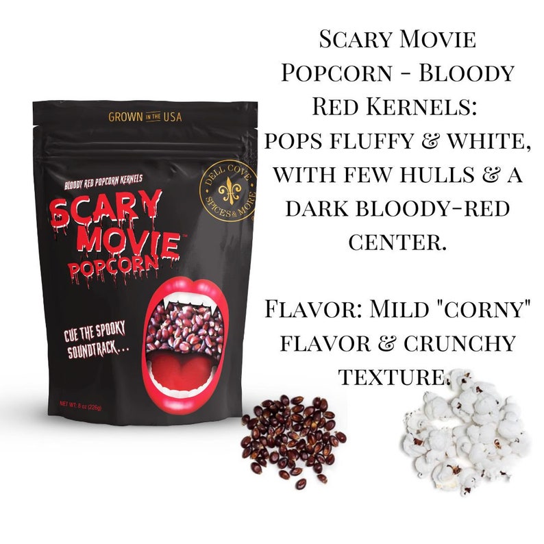 Bloody Red Popcorn Kernels: Halloween Horror Movie Night Snack - Etsy