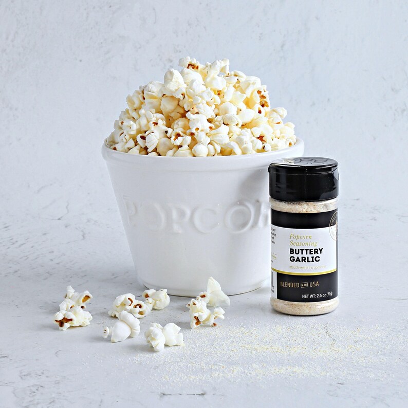 Popcorn Seasoning Sampler in Jars - Set of 4 Popcorn Toppings - Etsy