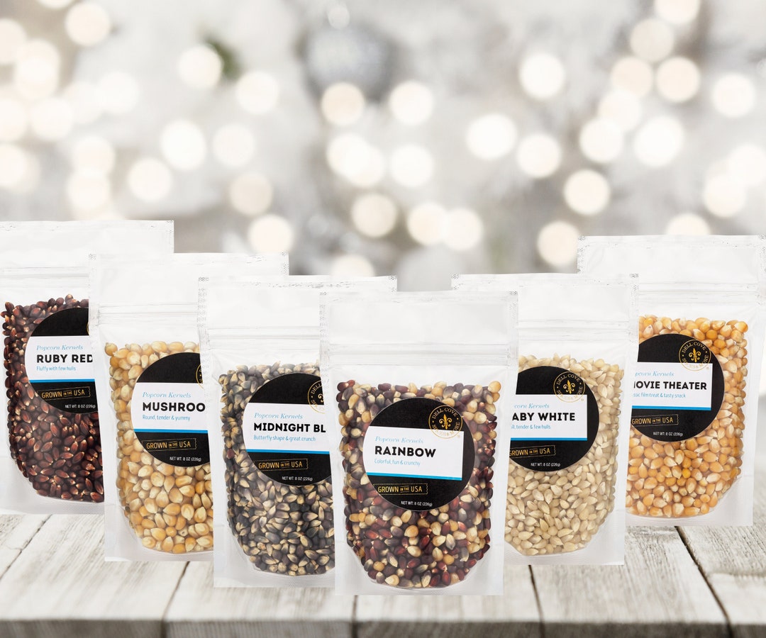 Personalized Popcorn Sampler - Popcorn Kernels Kit for Popcorn Machine ...