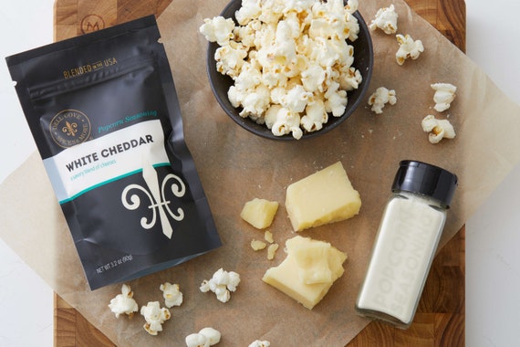 Gourmet popcorn seasoning - gluten-free, INTERNATIONAL SHIPPING, white ...