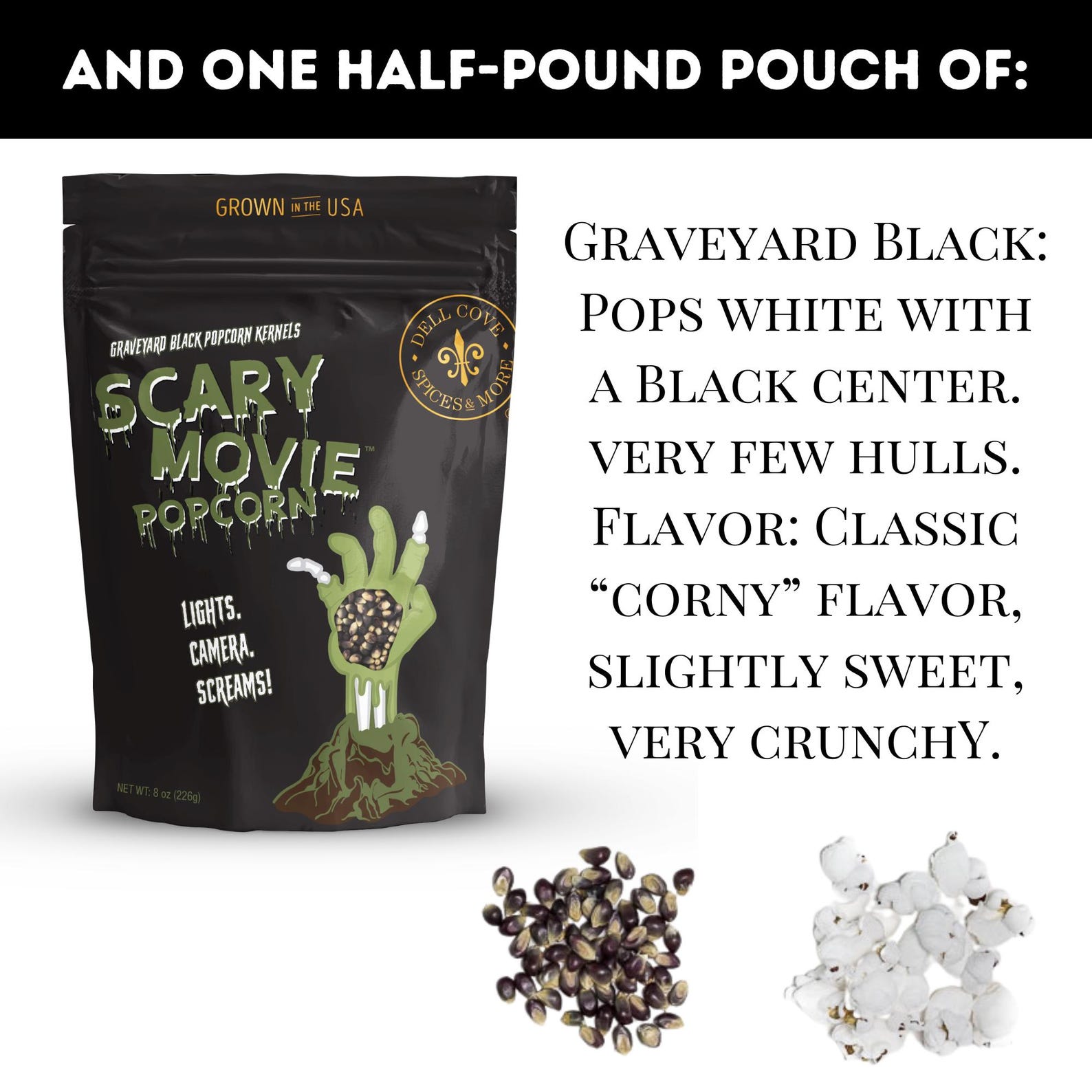 Deluxe Scary Movie Popcorn Gift Set – Gourmet Seasonings + Kernels ...