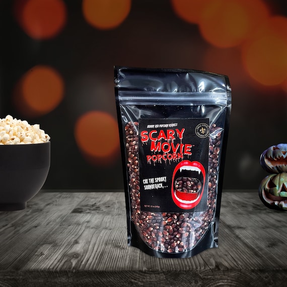 Bloody Red Halloween Popcorn - Scary movie gourmet popcorn kernels, Halloween gift, scary movie ...