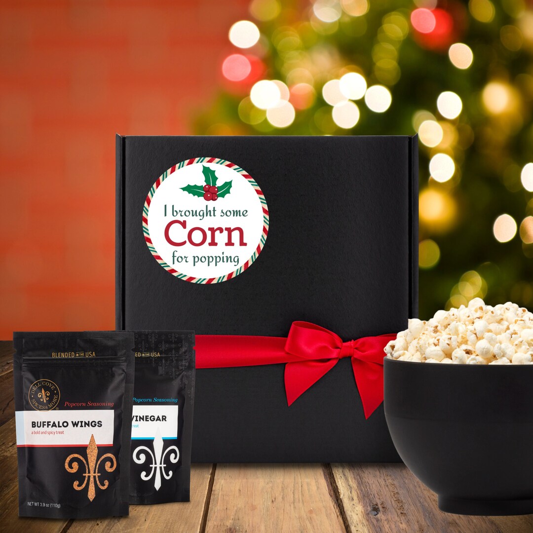 Brought Some Corn' for Poppin' Christmas Basket Gourmet Popcorn Kernels ...