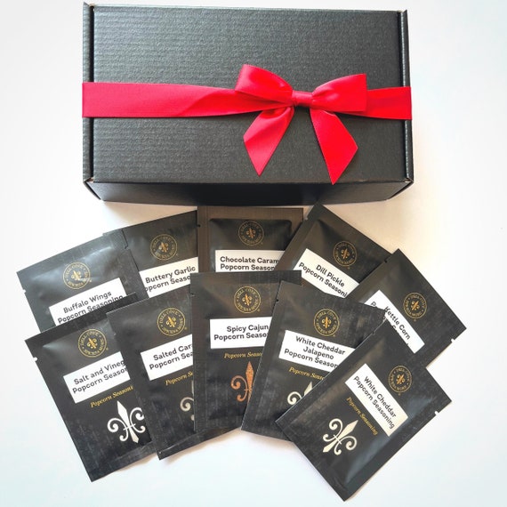Gourmet Popcorn Starter Pack - 10 seasonings sample packs - Single ...