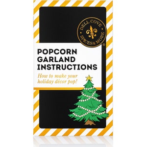 DIY Popcorn Garland Kit - Make Your Own Eco-friendly Christmas Garland ...