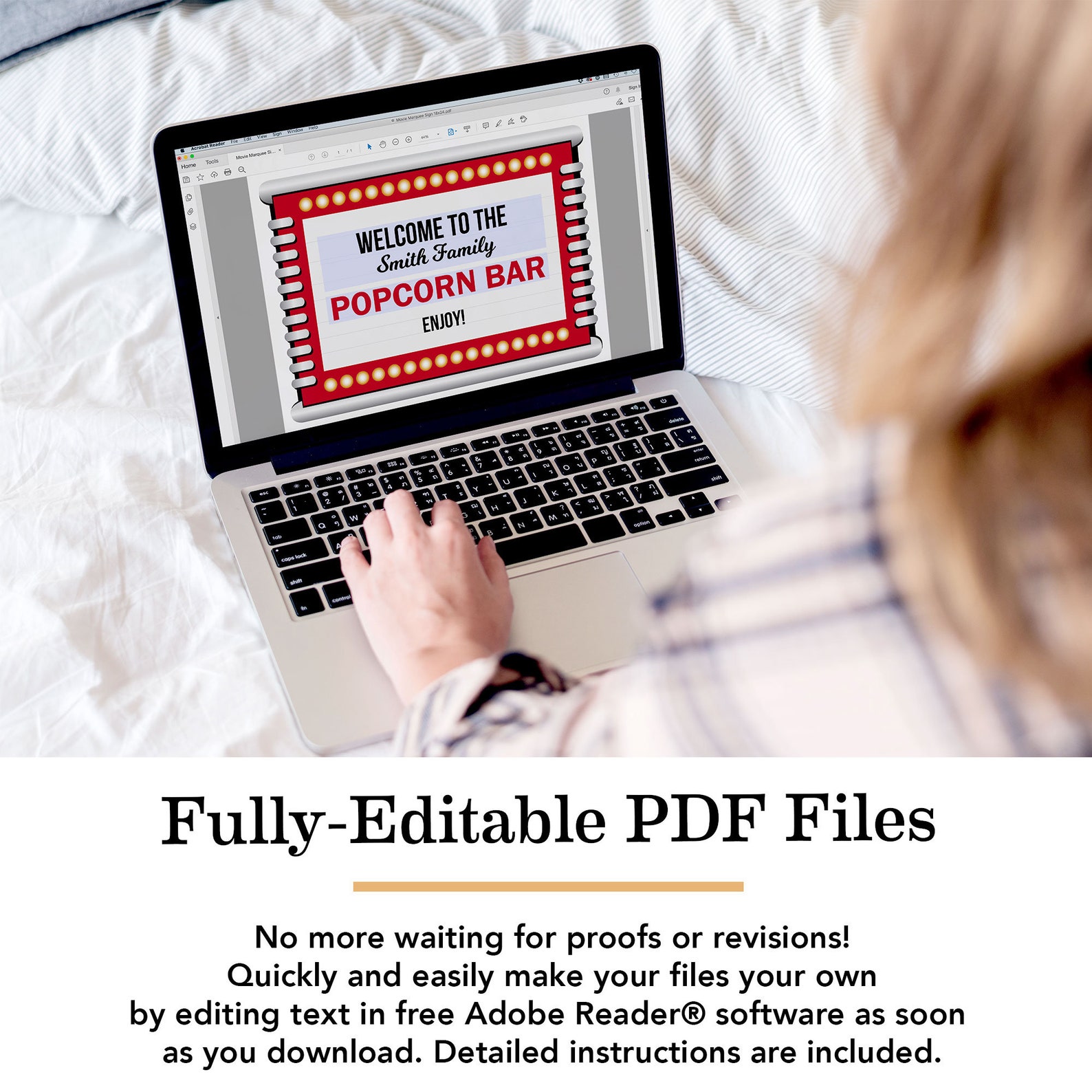 Printable Popcorn Bar Welcome Sign for Movie Night Instant - Etsy