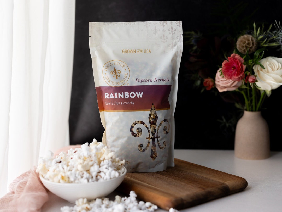 Multicolored Popcorn Kernels - Gourmet Rainbow Corn Kernels in Bulk for ...