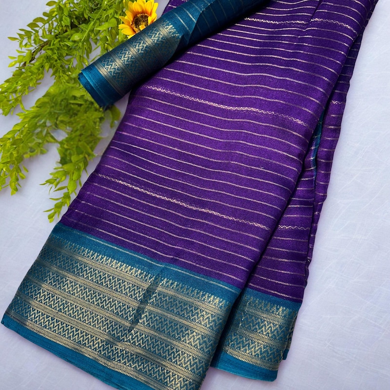 Mysore Silk Saree Yellow - Etsy