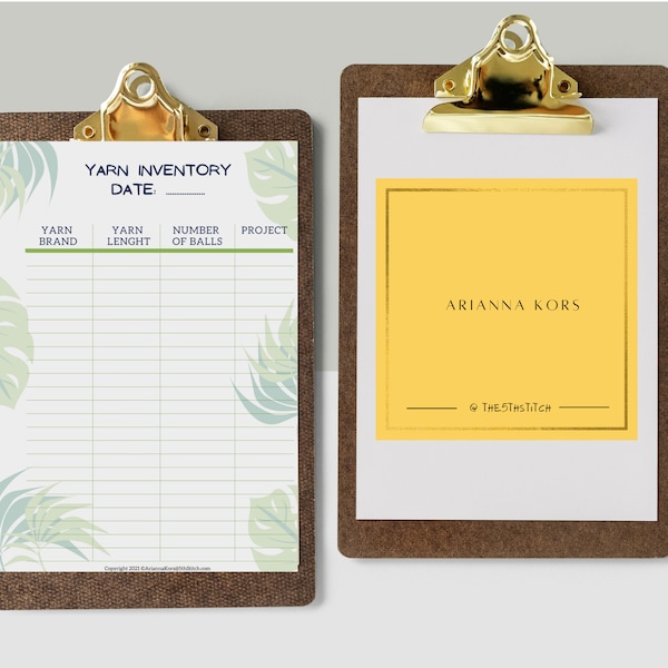 Printable and Writable Knitting Planner PDF. Printable and Digital ...