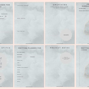 Printable and Writable Knitting Planner PDF. Printable and Digital ...