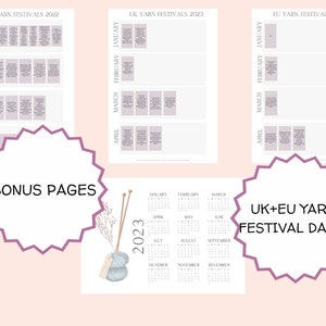 Printable and Writable Knitting Planner PDF. Printable and Digital ...