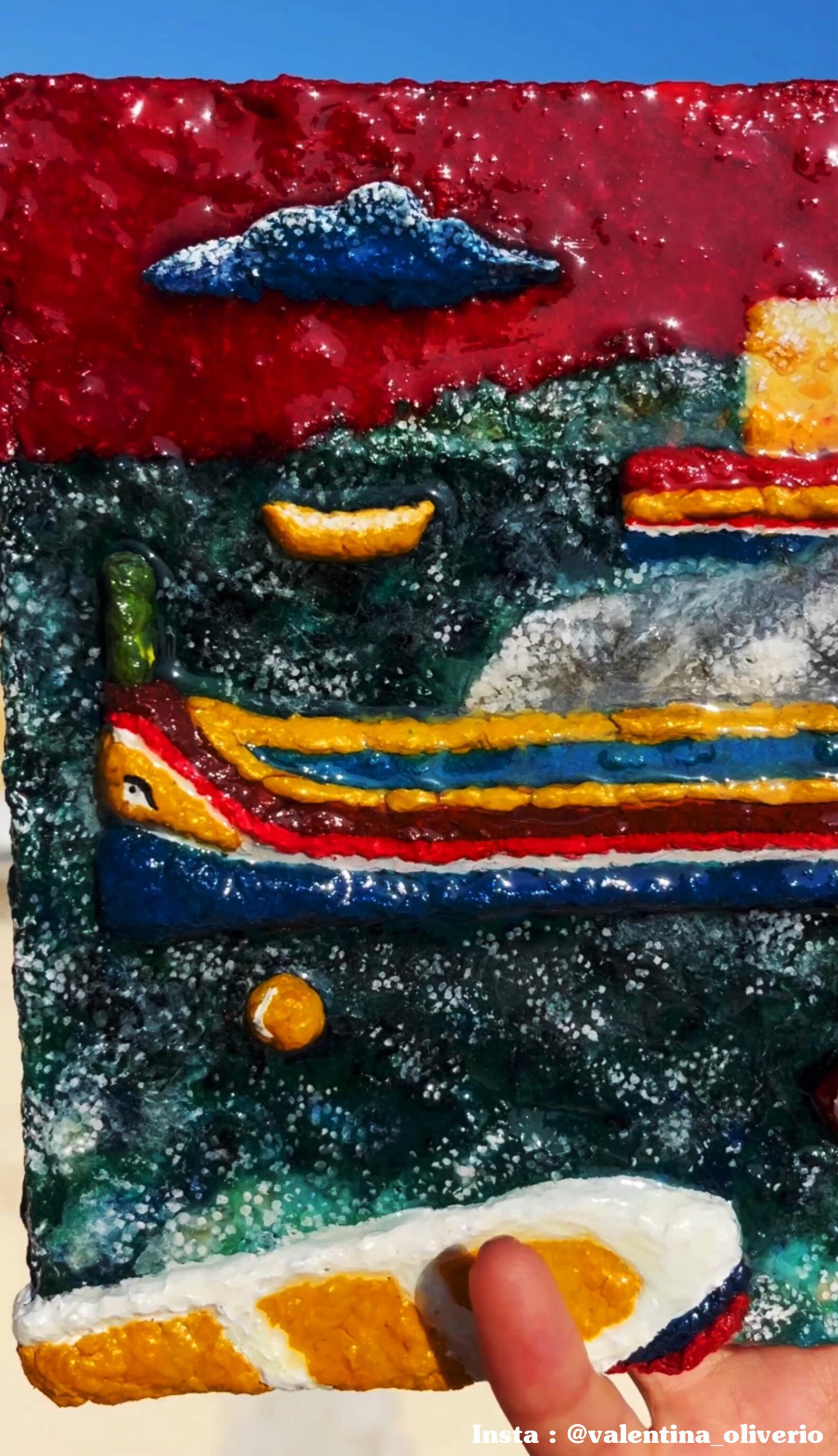 N12 Original Marsaxlokk Luzzu Boat Painting "anglu" - Etsy