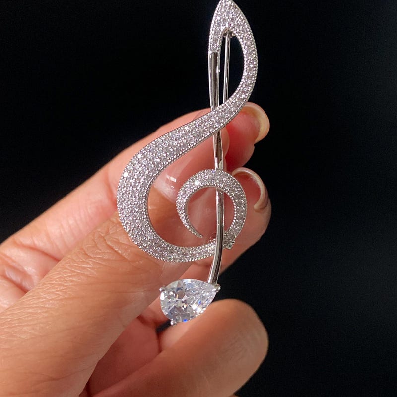 Treble Clef Pin - Etsy