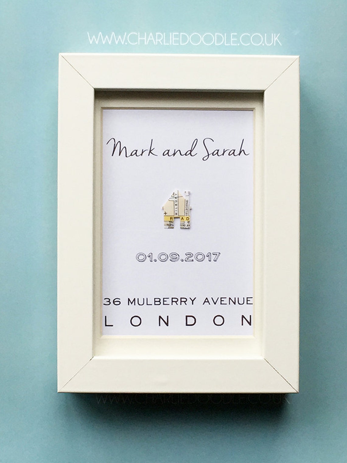 Personalised House Map House Warming New Home Present by - Etsy
