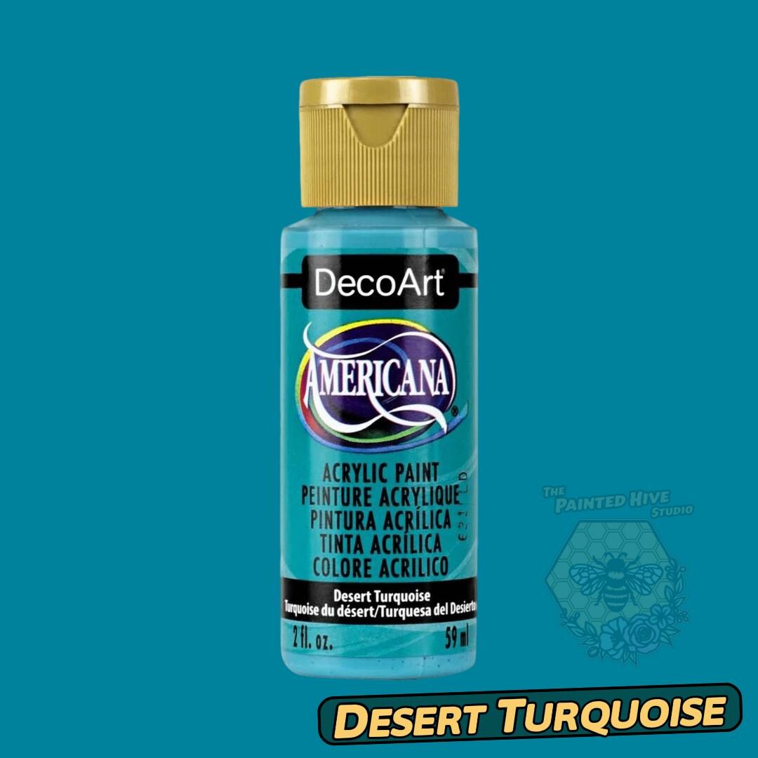 Desert Turquoise – 2oz Decoart Americana Acrylic Paint - Etsy