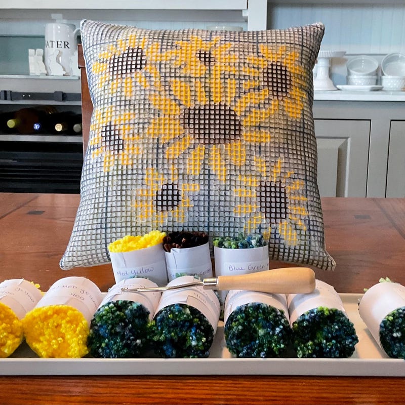 Latch Hook Sunflower Pattern - Etsy