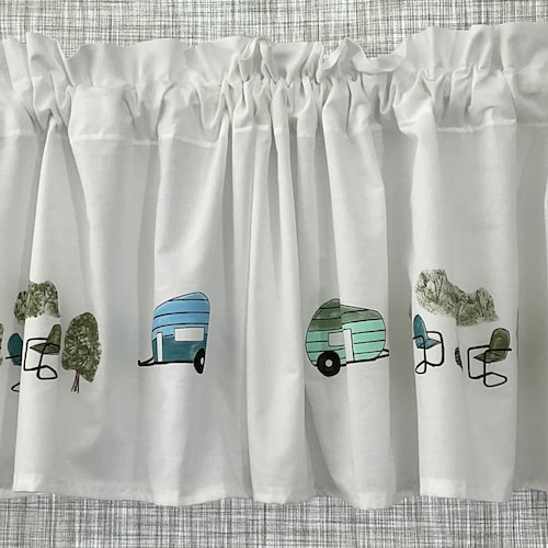 Vintage Camper Window Valance - Etsy