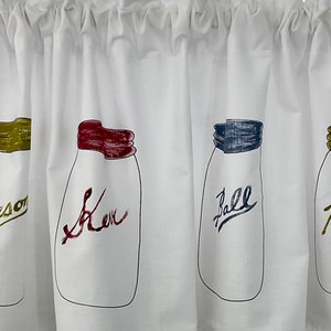 Mason Jars Window Valance - Etsy