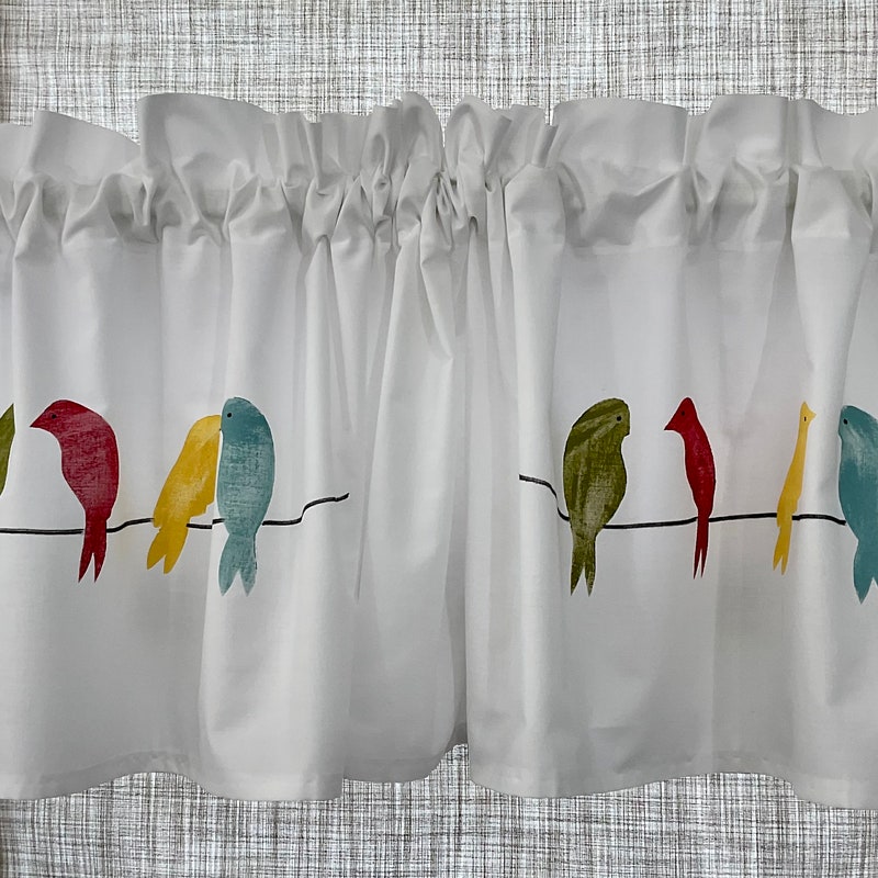 Kitchen Bird Curtains - Etsy